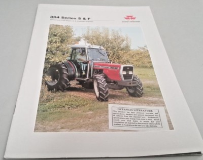 1994 MASSEY FERGUSON 304 SERIES S & F TRACTOR Australian Sales Brochure ...