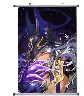 Cyno Poster Anime Genshin Impact Wall Scroll Art Room Decor 60*90CM ...