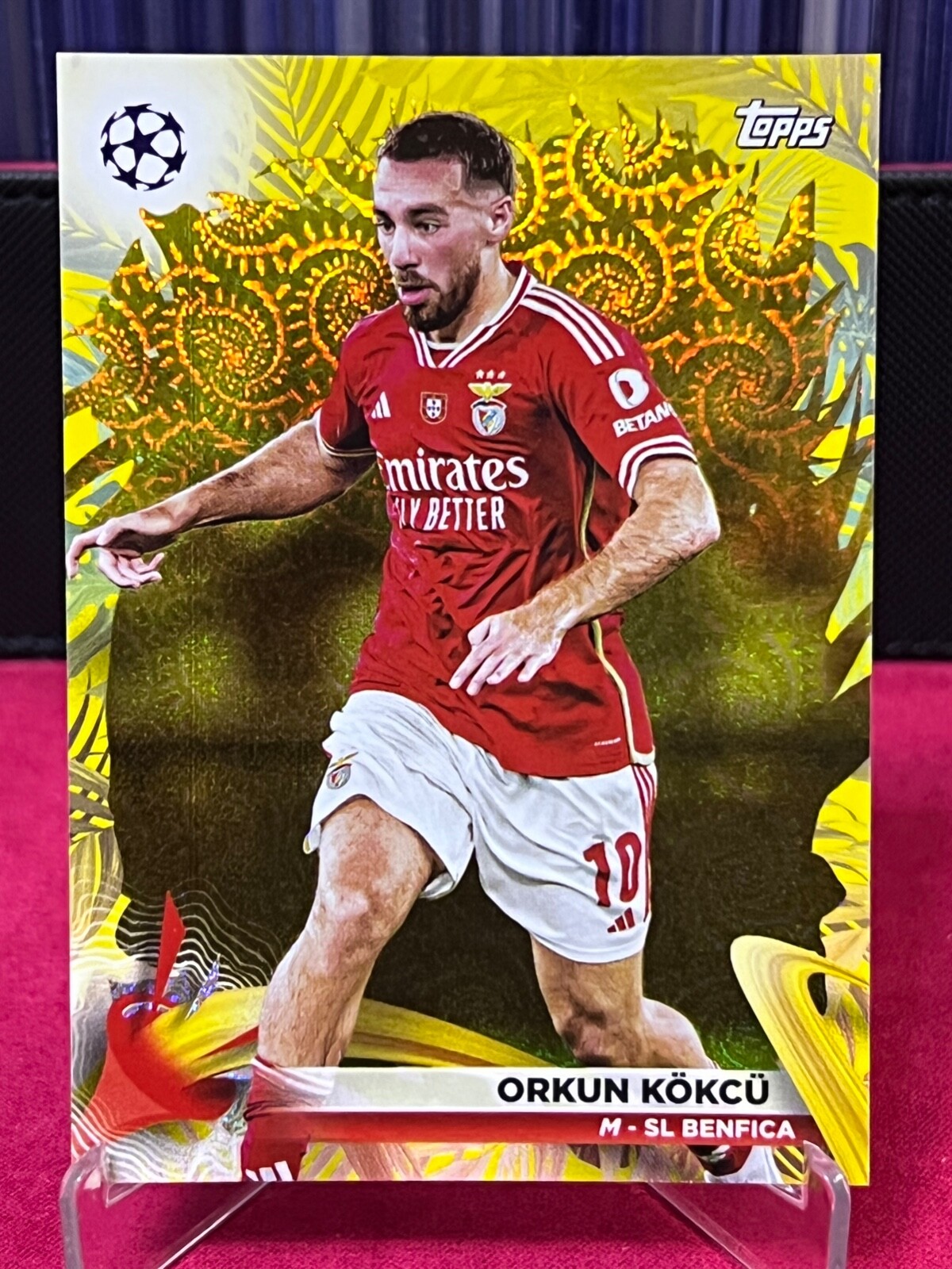 ORKUN KOKCU 2023-24 Topps Carnival BENFICA Uefa GOLD #12/50 | eBay