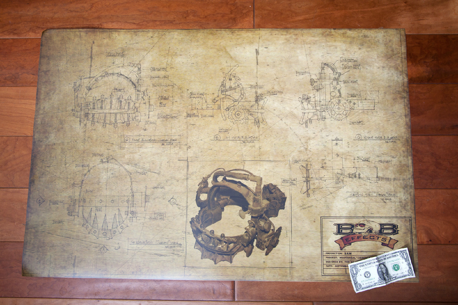 LAST ONES Just 6 Left SAW Movie Prop - Reverse Bear Trap [ blueprint ...