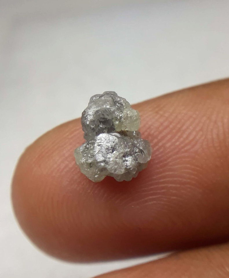 1.60 Ct Rough Diamond Uncut Diamond Raw Diamond Natural Rough Grey ...