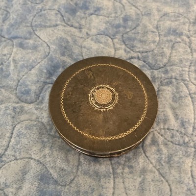Revlon Love-Pat Compact Gold Crown Emblem W/ Rhinestones Misty Rose ...