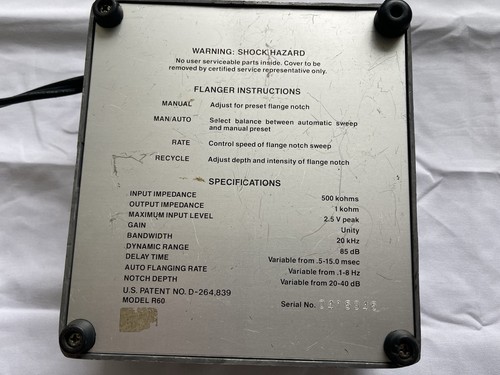 Vintage 1977-80 Ross Flanger Model R-60 Original Tested Works GREAT ...