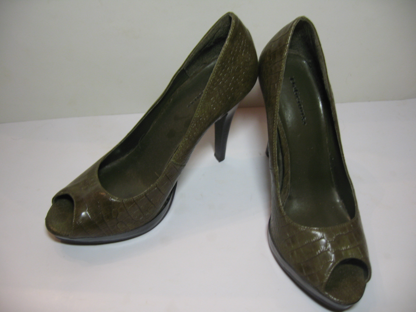 DELICIOUS 4.5 inch Stiletto Women Shoes Size 8.5 Round Toe Peep-toe ...