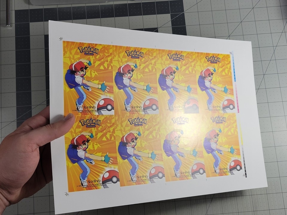 Pokemon Uncut Sheet Infinity Peru Shining Dragonite Mewtwo Mew Eevee ...