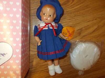 Effanbee Patsyette Doll With Effanbee Stand 8" Tall Sailor Dress NIB | eBay