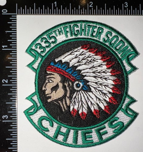 USAF US Air Force 335th Fighter Squadron Chiefs Patch | eBay