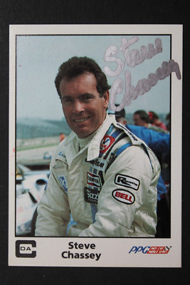 Steve Chassey Indy Race Car Driver Autograph Signed 1985 A&S Racing ...