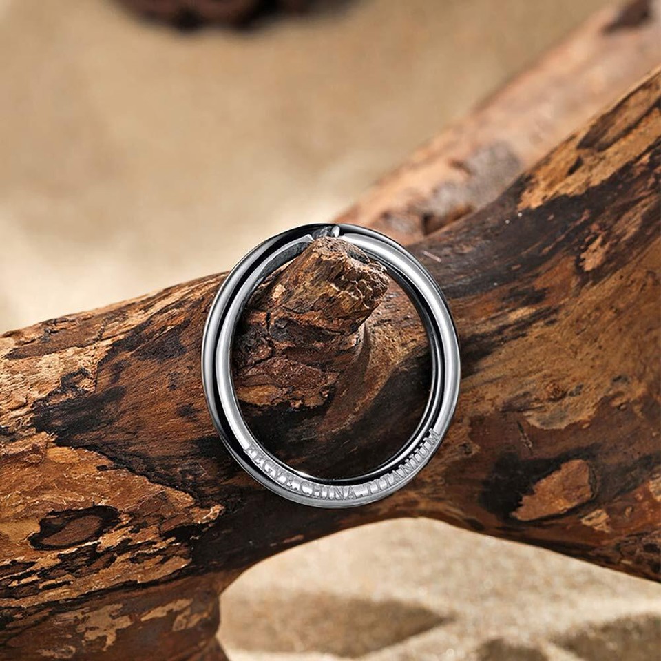 [TISUR] Titanium Keychain Double Ring Men's Lightweight Key Chain ...