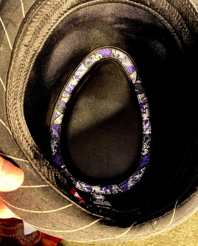 Quicksilver Black PinStriped All Occasion Fedora Hat W/ Black Stylish ...