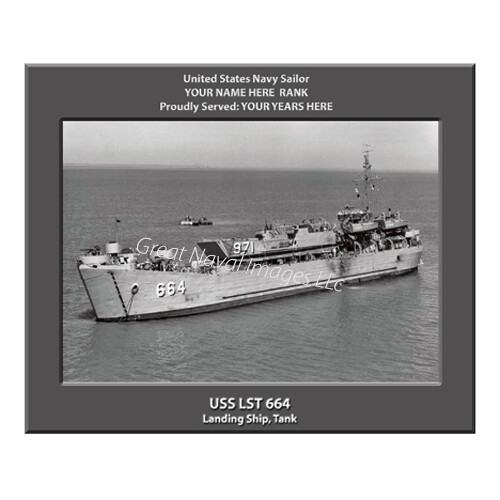 USS LST-664 Personalized Canvas Ship Photo Print Navy | eBay