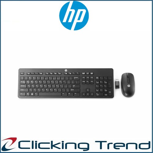 Wireless Keyboard and Mouse Bundles HP Slim Combo T6L04AA Wireless ...