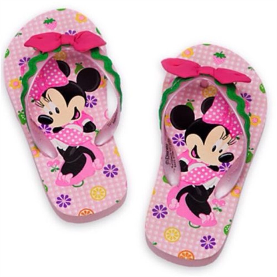Disney Store Flip Flops Frozen Doc Belle Moana Elsa Minnie Mouse ...