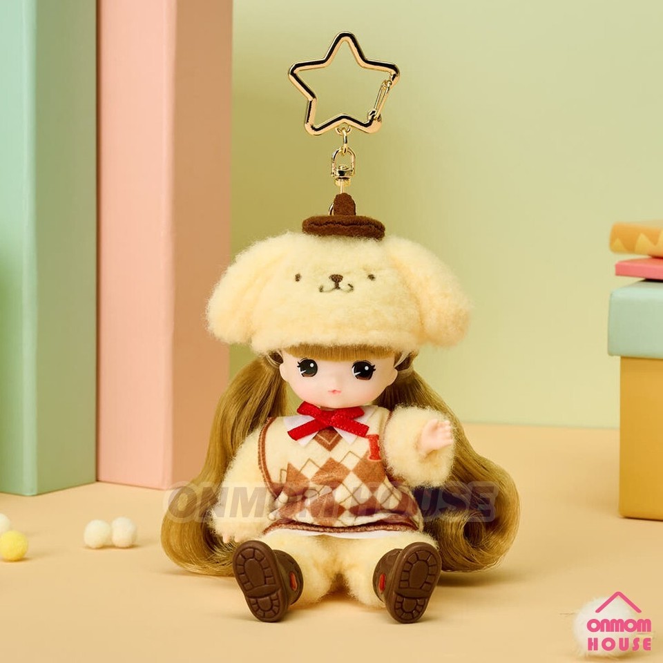 Sanrio Characters x Little Mimi 5 Type Figure Doll Keyring Korean Toy ...