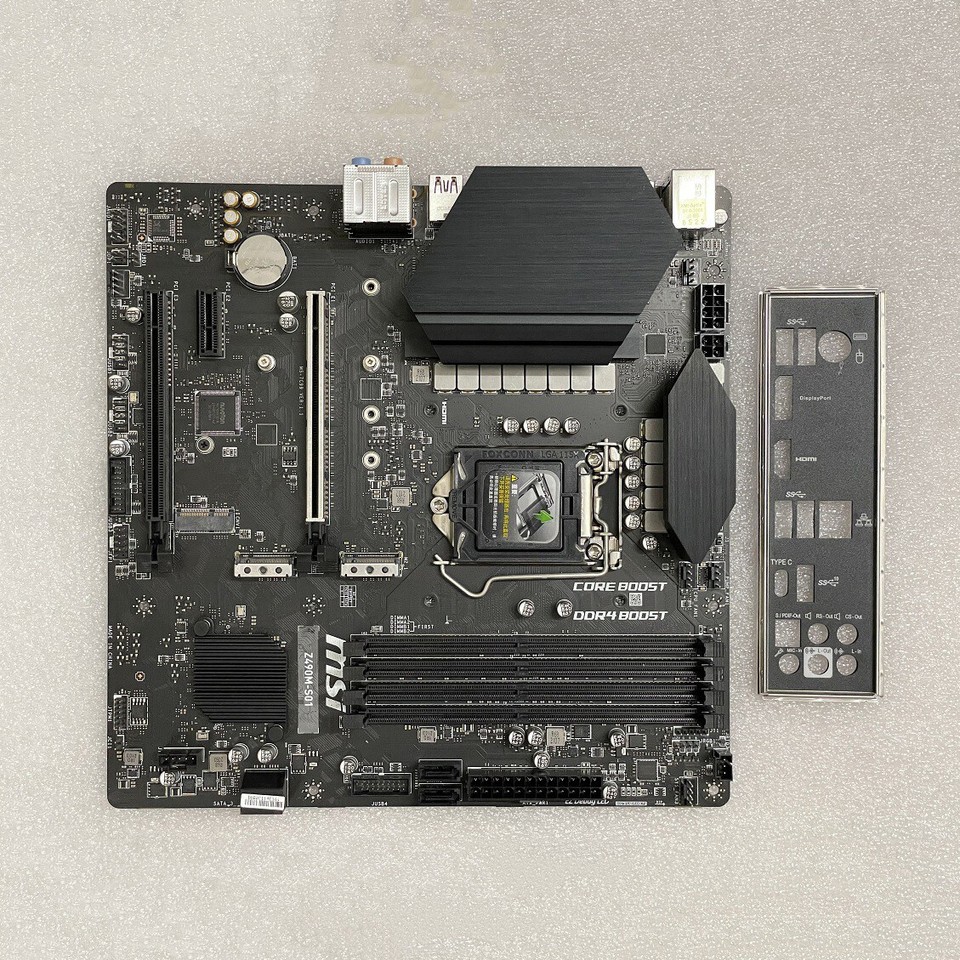 FOR MSI Z490M S01 DDR4 128GB HDMI DisplayPort Micro ATX Motherboard ...