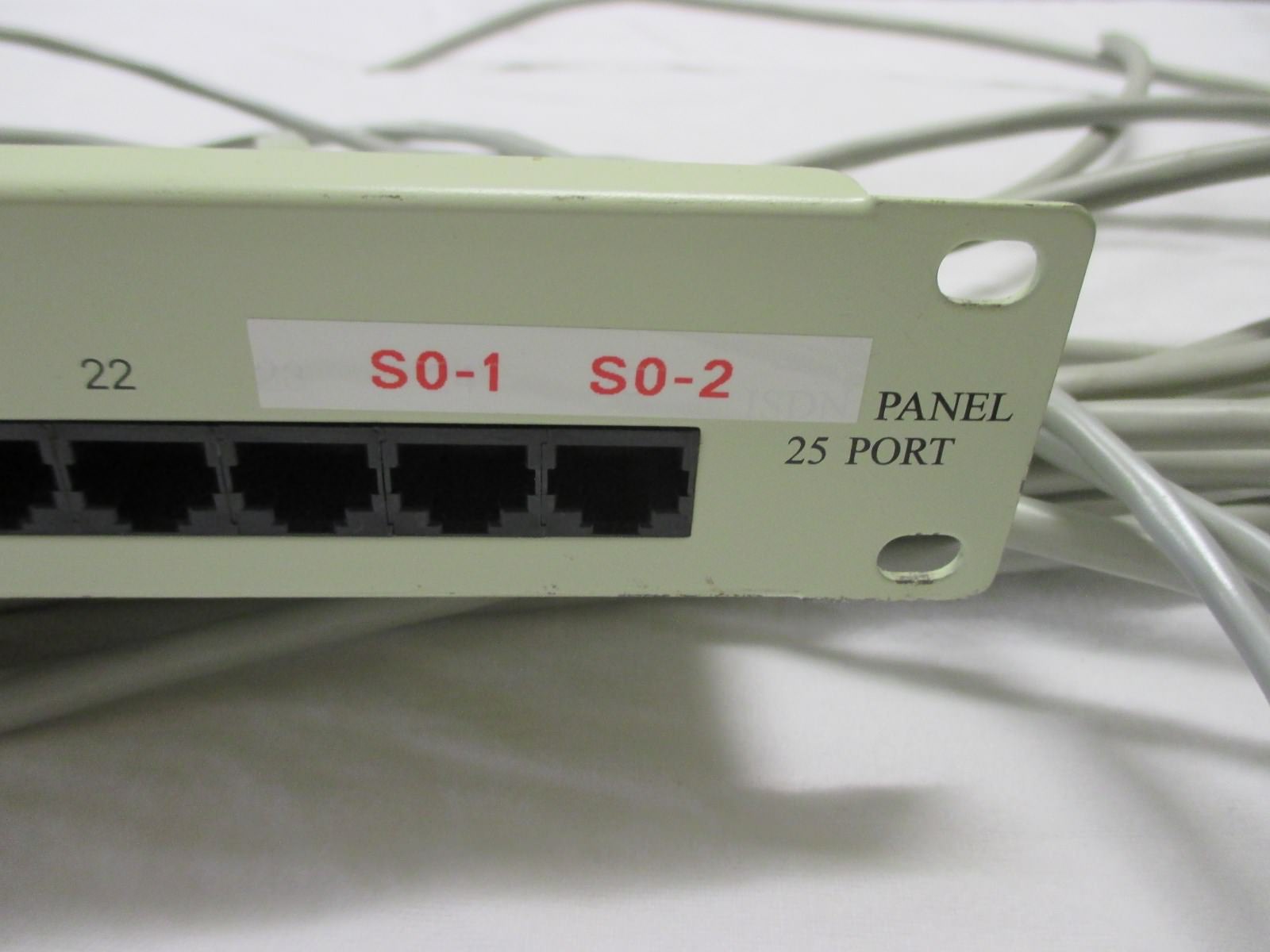 ISDN Patchfeld Patchpanel Noname CAT 3 25 Ports 19'' | eBay.de