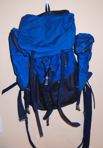 Vtg 1970s Sacs Millet France Le Sherpa Rucksack Backpack Metal Leather ...