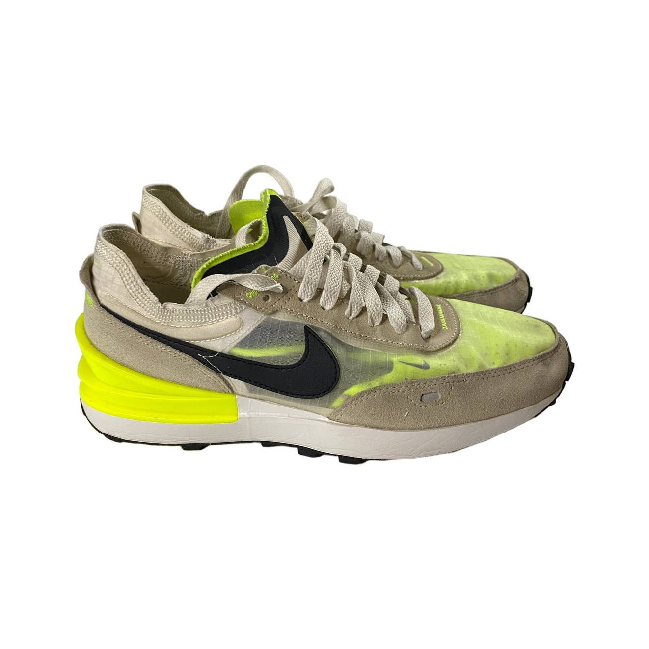 Nike Waffle One Summit Neon Sneakers Women's 8 - Gem