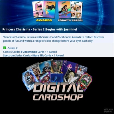 Topps Disney Collect Princess Charisma Comics & Spectrum Set Series 2 ...