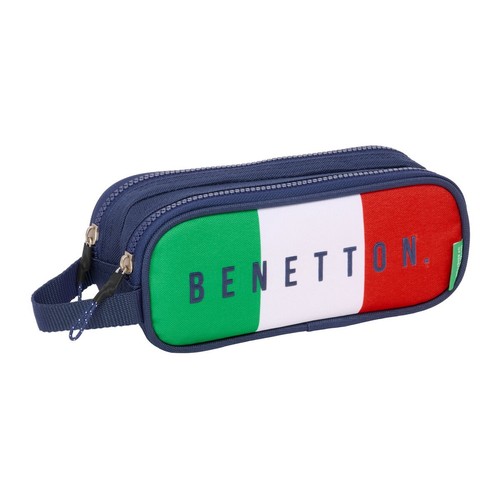 Zweifaches Mehrzweck-Etui Benetton Flag Marineblau 21 x 8 x 6 cm ...