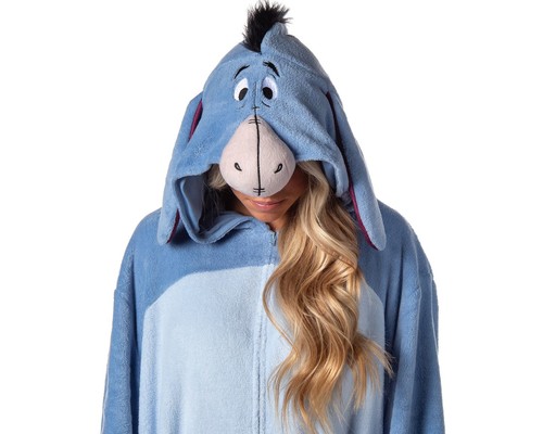 Winnie-the-Pooh Eeyore Women's Costume Union Suit Kigurumi One Piece ...