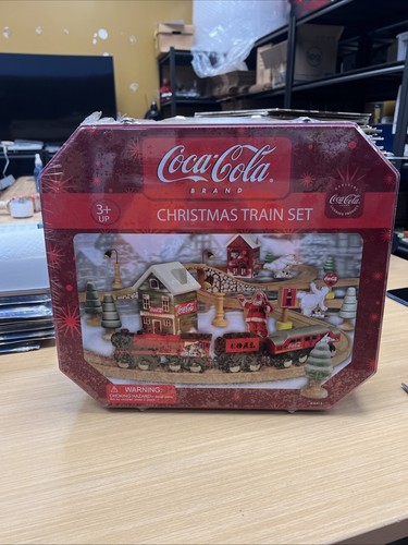 Maxim Wooden Coca Cola Christmas Train Set! Thomas Brio! RARE! New! | eBay