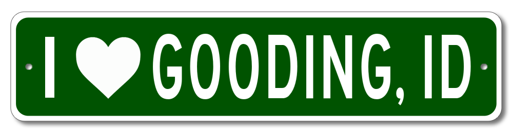 I Love Gooding, Idaho Metal Wall Decor City Limit Sign - Aluminum | eBay