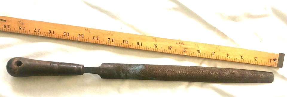 Vintage Nicholson Wood Handled Flat Smooth 12" File - made U.S.A. | eBay