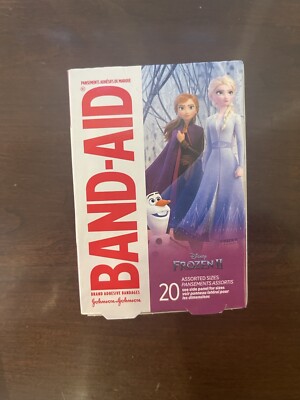 Band-Aid Disney Frozen 2 Fun Elsa Anna Olaf Assorted Sizes Bandages 20 ...