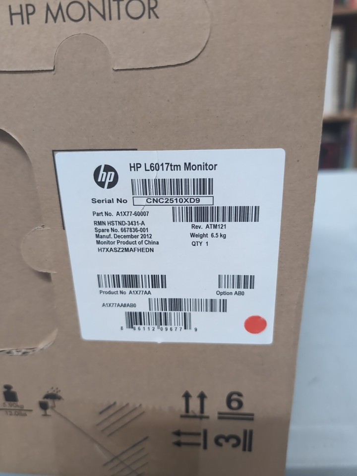 HP L6017tm 17-inch Retail Touch Monitor (A1X77AA-60007) Brand New In ...