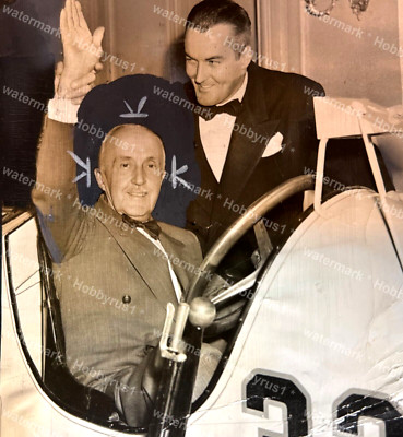 1911 1st Indy 500 Car Race Winner Ray Harroun 1958 Original Wire Photo ...