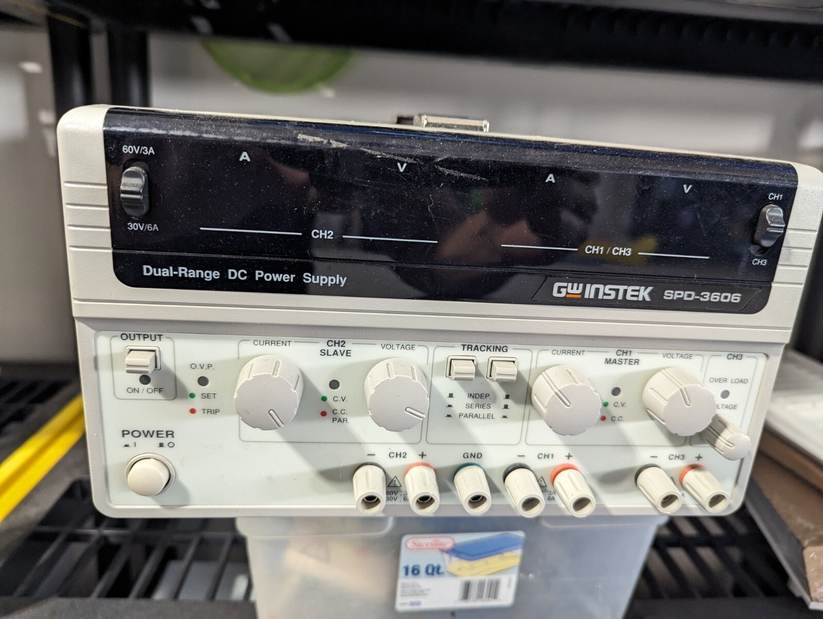 GW Instek SPD-3606 Multiple Output Dual Range Switching DC Power Supply ...