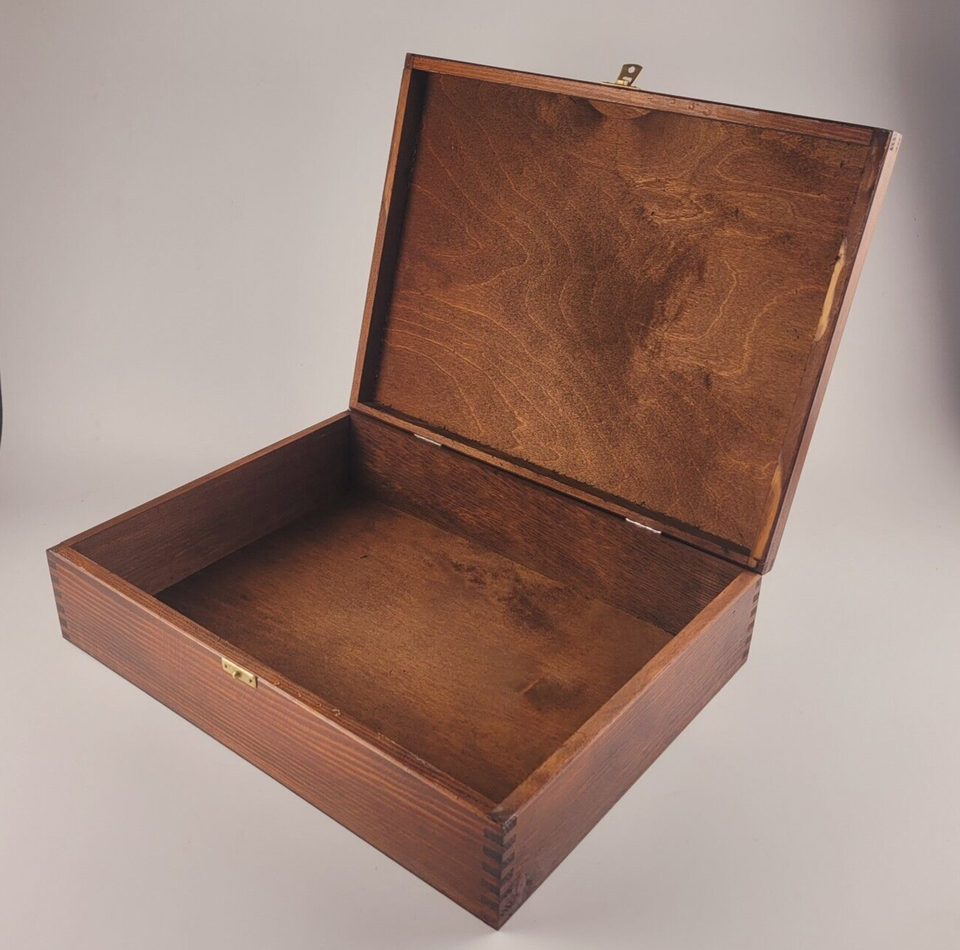 Wooden Large Box 40 cm x 30 cm x 10 cm in Brown Colour | eBay UK