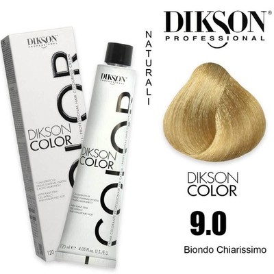 Hair Color 9.0 - 9N Very Light Natural Blonde Dikson Color 120ml | eBay