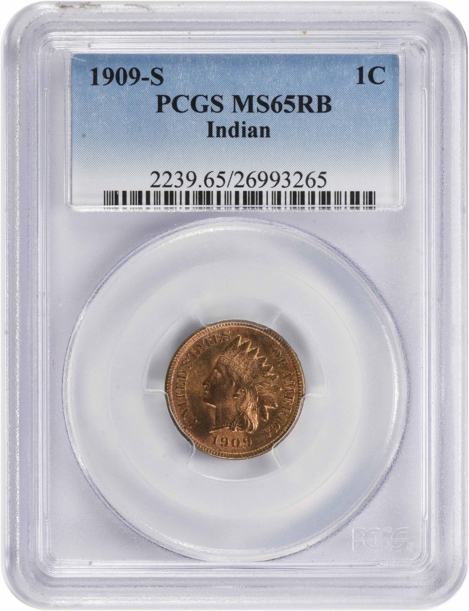1909-S Indian Cent MS65RB PCGS | eBay