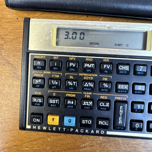 HP 12C Financial Calculator New Batteries Installed | eBay