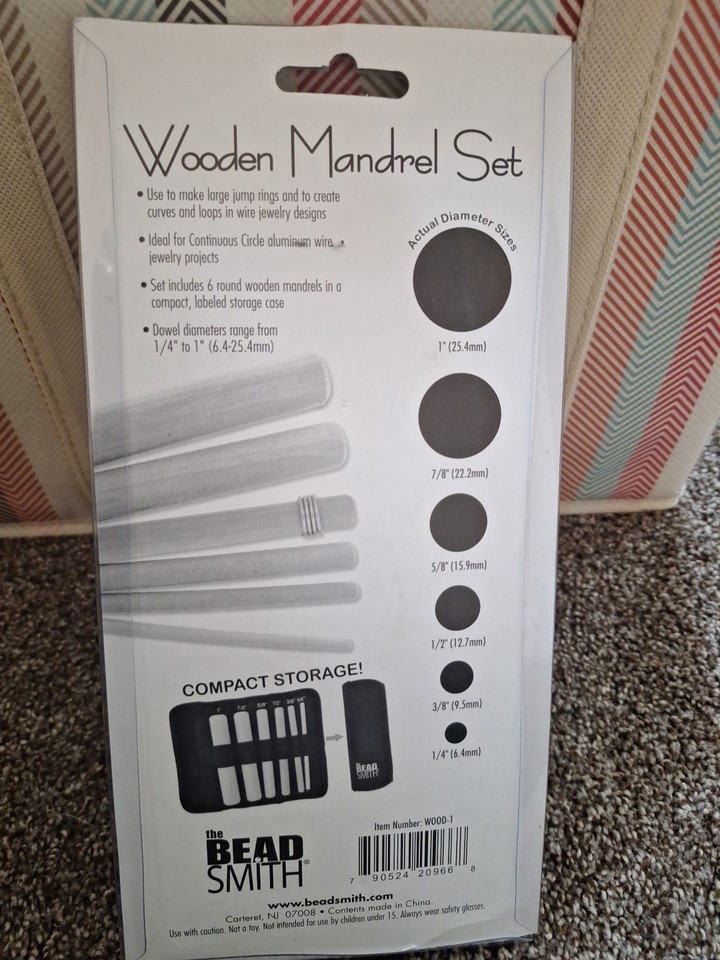6 Piece Wooden Mandrel Set BRAND NEW Wire Forming Jewelry Making DIY | eBay