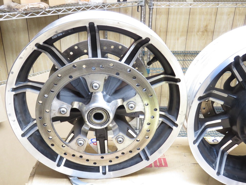 Pair 09-25 Harley Davidson Touring Front & Rear Enforcer Wheels & (3 ...