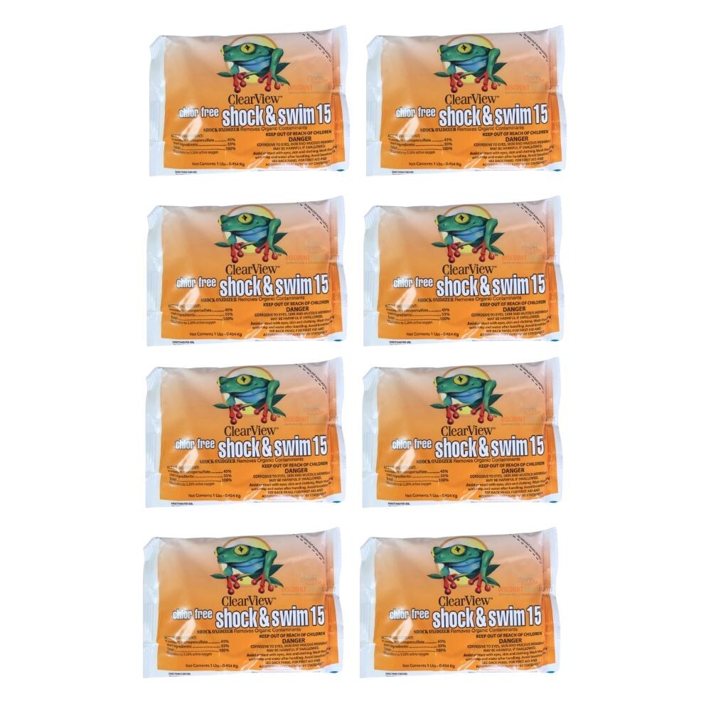 ClearView Chlor Free Shock & Swim in 15 Min. - 1 lb CVCF001 (6 Pack) | eBay