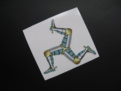 ISLE OF MAN LEGS triskelion sticker/decal x2 | eBay UK