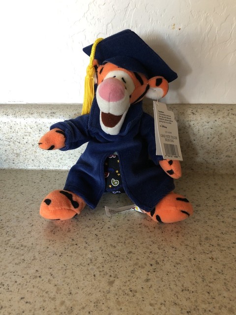 Disney 1999 Tigger & Goofy Grad Nite Graduation Beanie Bag Plush -set ...