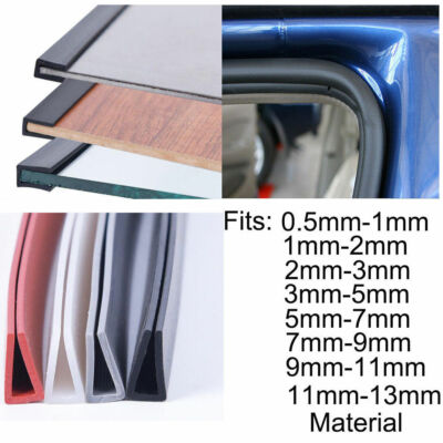 1meter U Channel Rubber Edge Moulding Trim Weather Strip Car Door ...