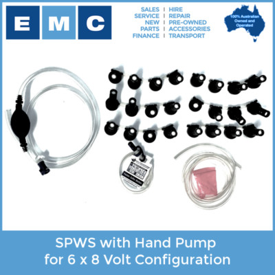 Single Point Watering System with Hand Pump (6 x 8 Volt) | eBay Australia