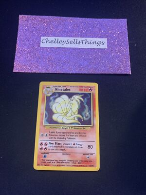 Pokémon TCG Ninetales Base Set 12/102 Holo Unlimited Holo Rare | eBay