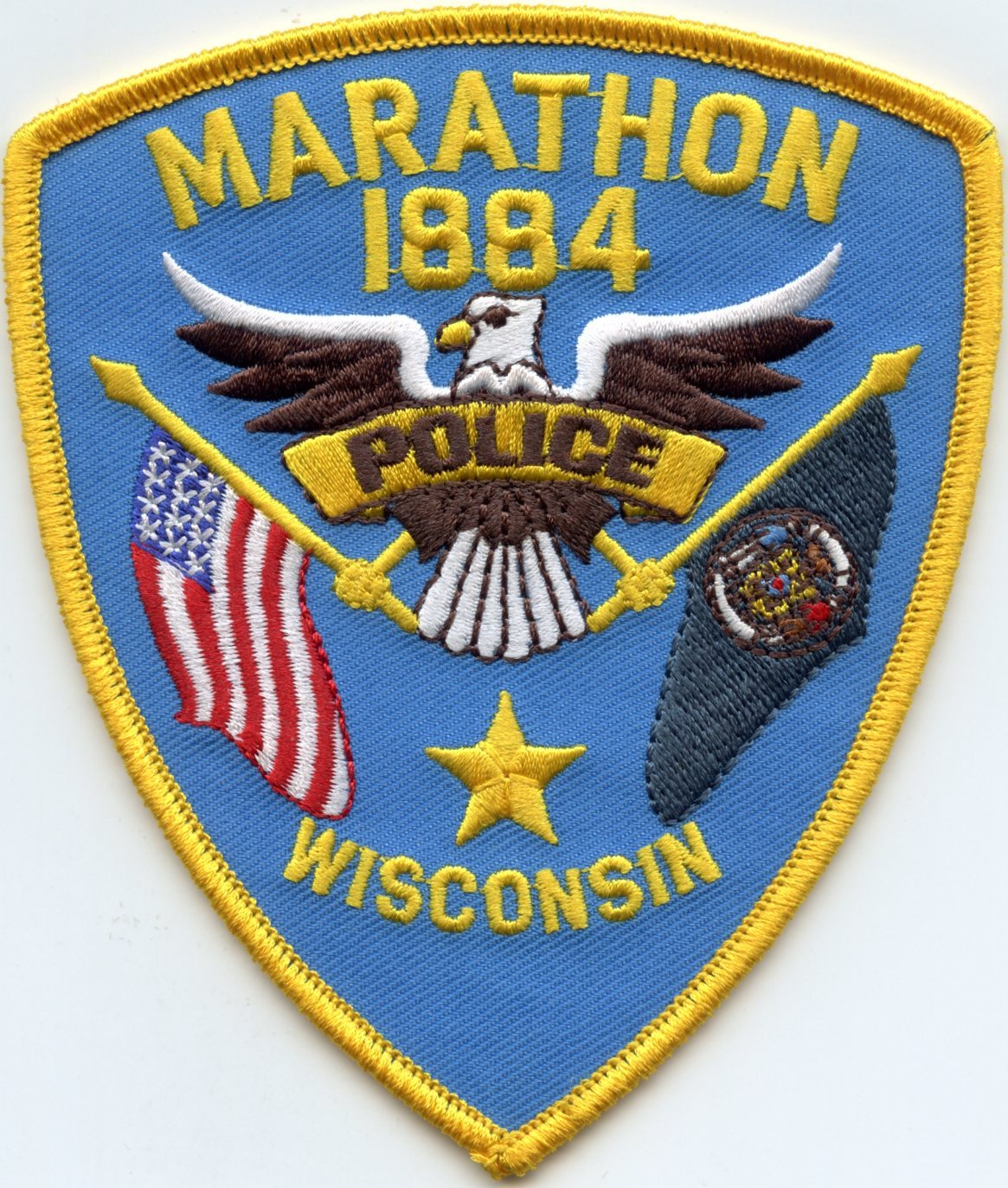 MARATHON WISCONSIN WI POLICE PATCH | eBay