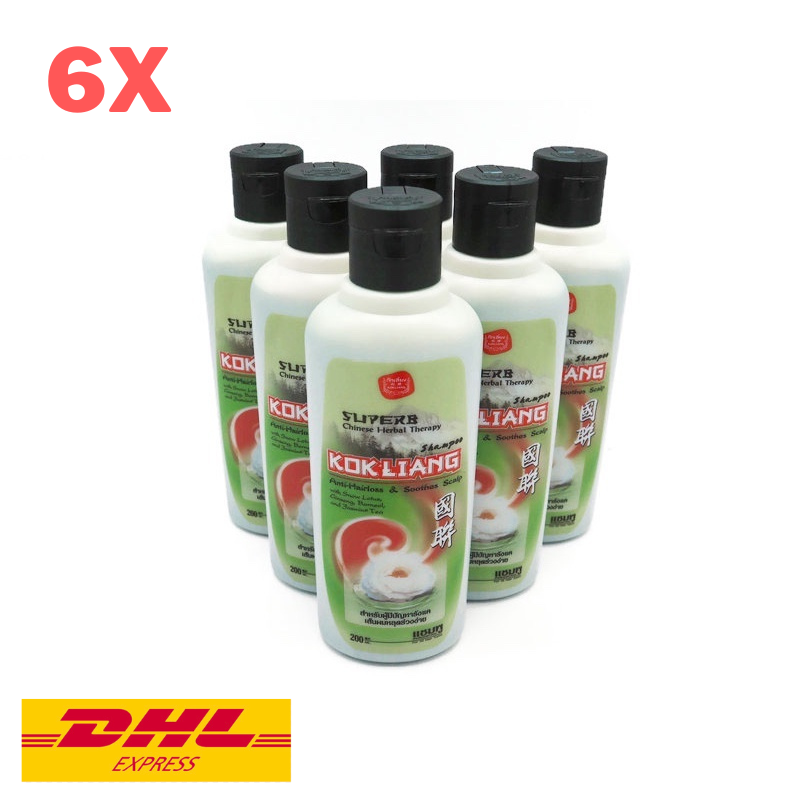 6x Kokliang Chinese Herbal Shampoo Anti-Hair Loss Dandruff Care ...