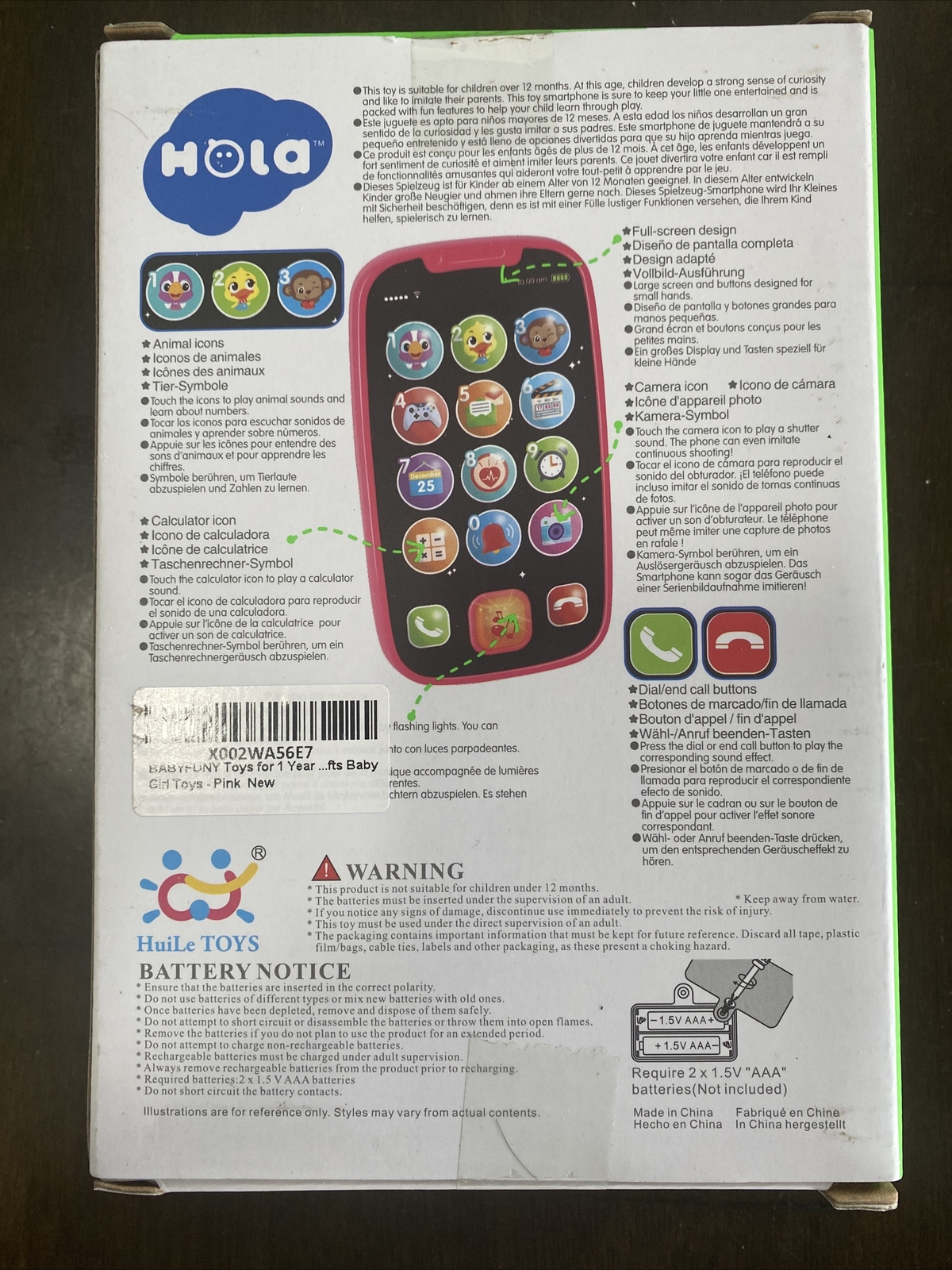 Hola My First Smartphone 12M+ NO. 3127 | eBay