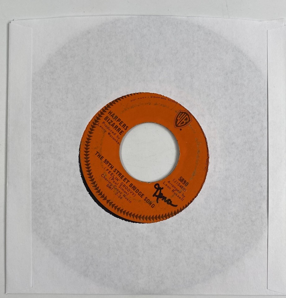 Harpers Bizarre The 59th Street Bridge Song (Feelin' Groovy) Vinyl 45 ...