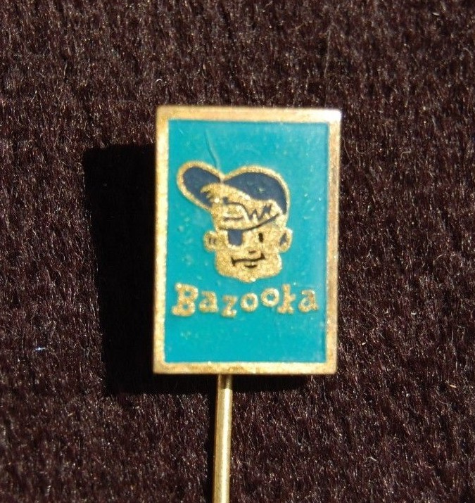 BAZOOKA JOE - chewing bubble gum ... nice old rare pin badge | eBay