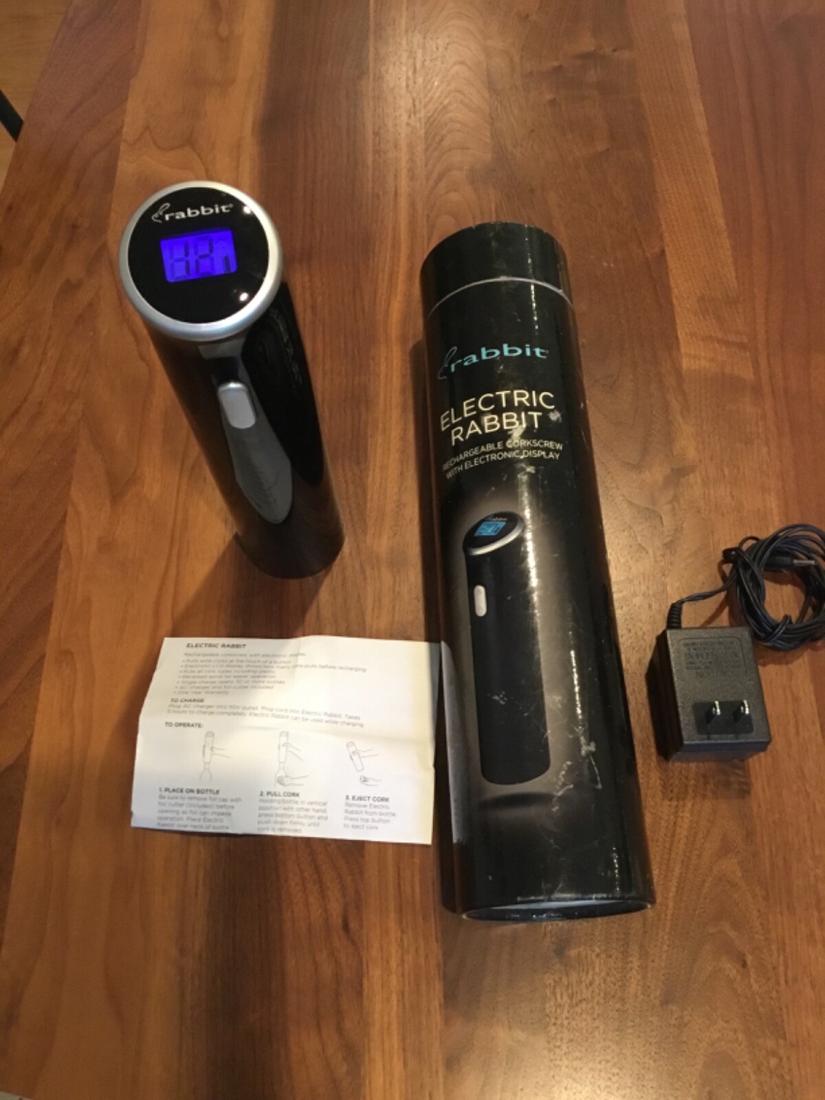 METROKANE ELECTRIC RABBIT CORKSCREW WITH DISPLAY. BLACK. NEW. | eBay